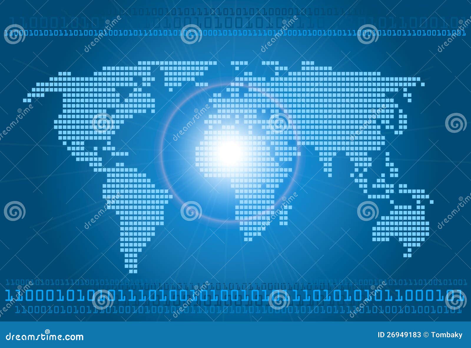 Digital world concept stock vector. Illustration of connection - 26949183