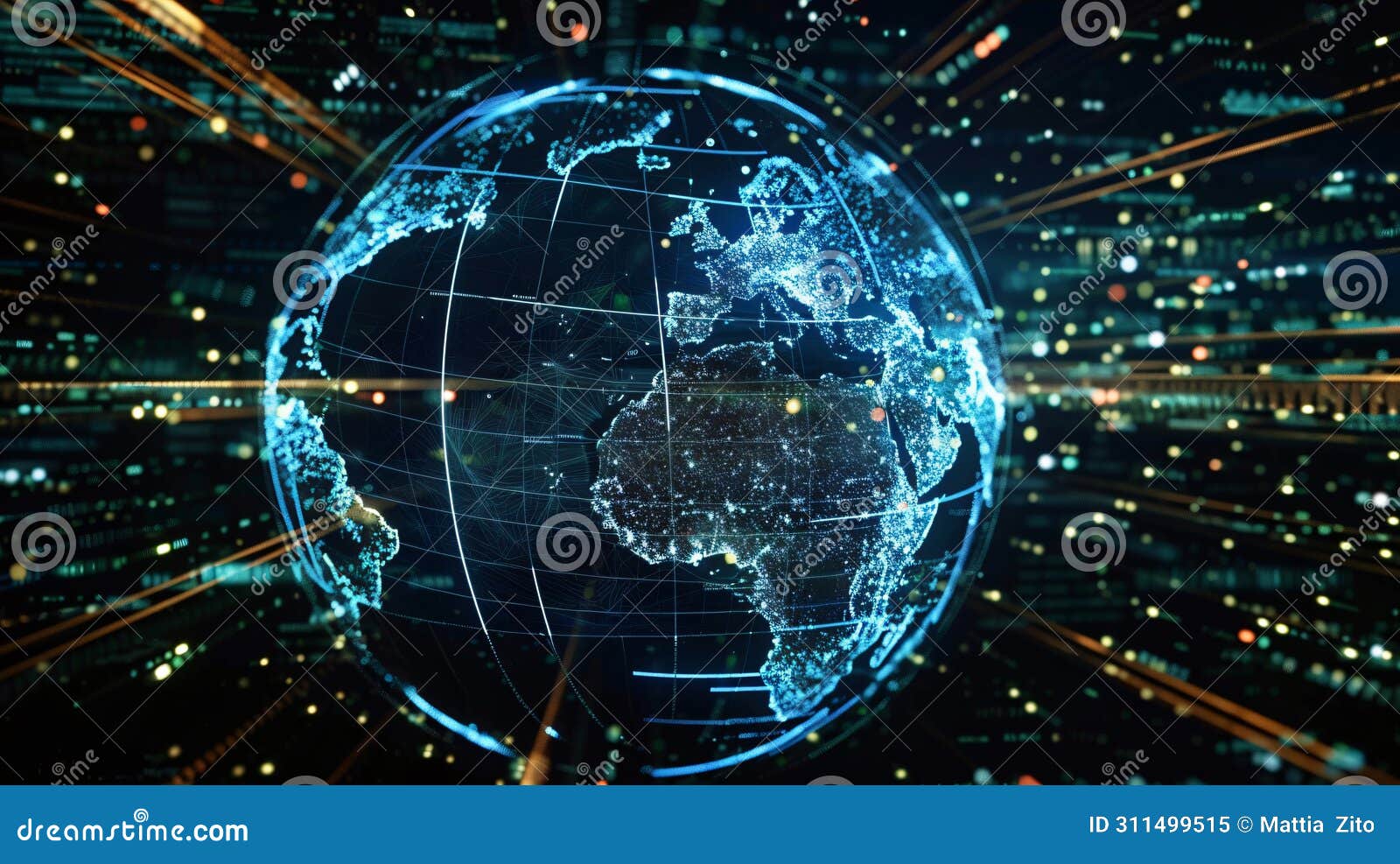 Digital World Connection Needs Safety Stock Image - Image of ...