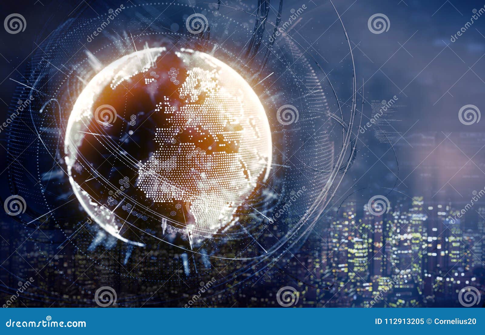 Digital world stock image. Image of earth, abstract - 112913205