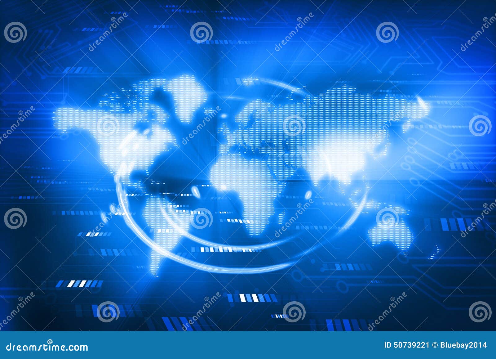 Digital world stock illustration. Illustration of graphic - 50739221