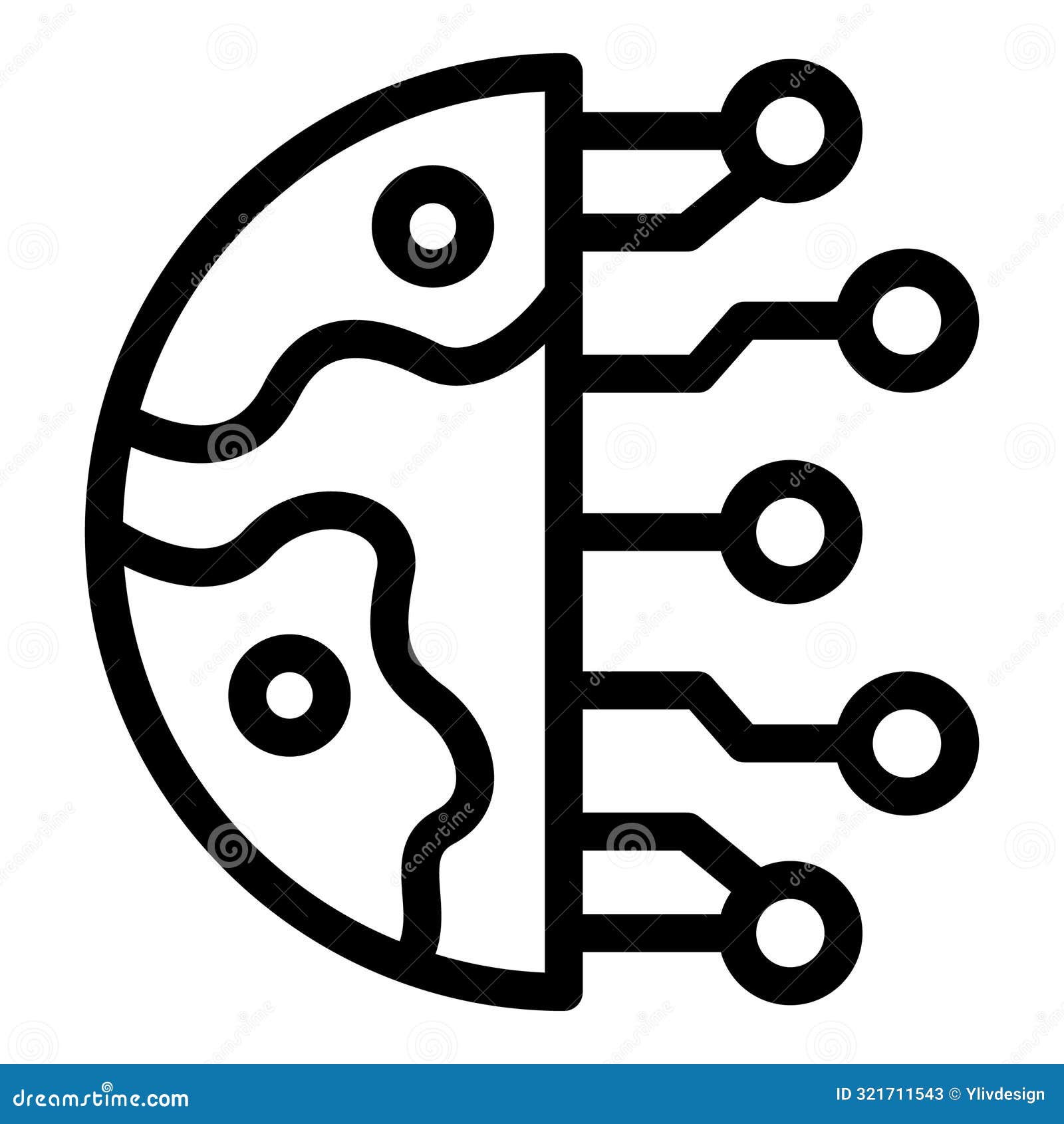 Digital World Icon Showing Global Technology and Digitalization Stock ...