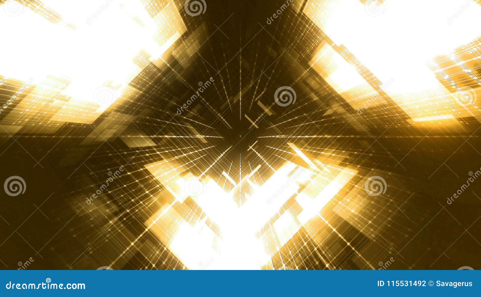 Digital World Loopable Background - Yellow Stock Illustration ...