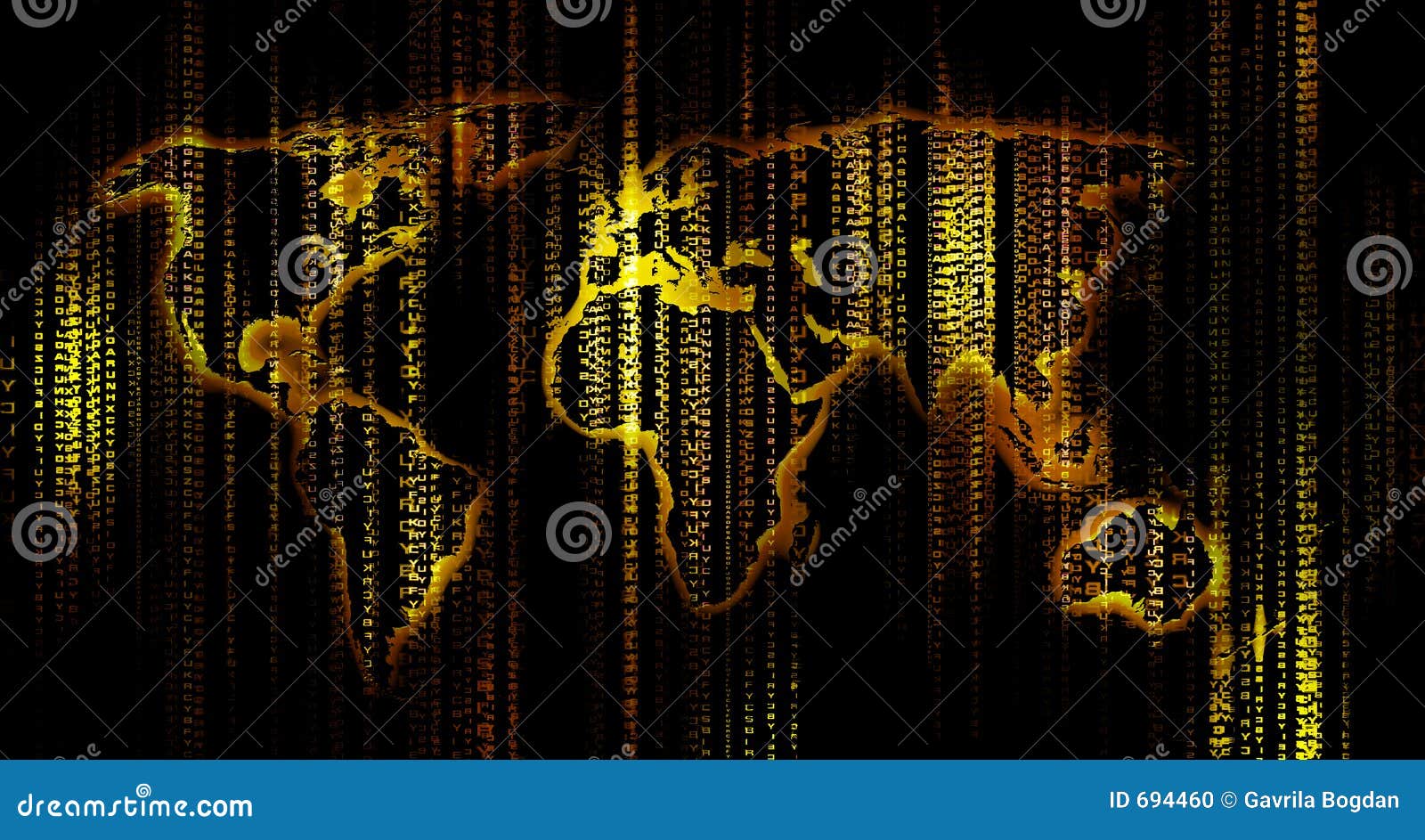 Digital Map Of The World - Map