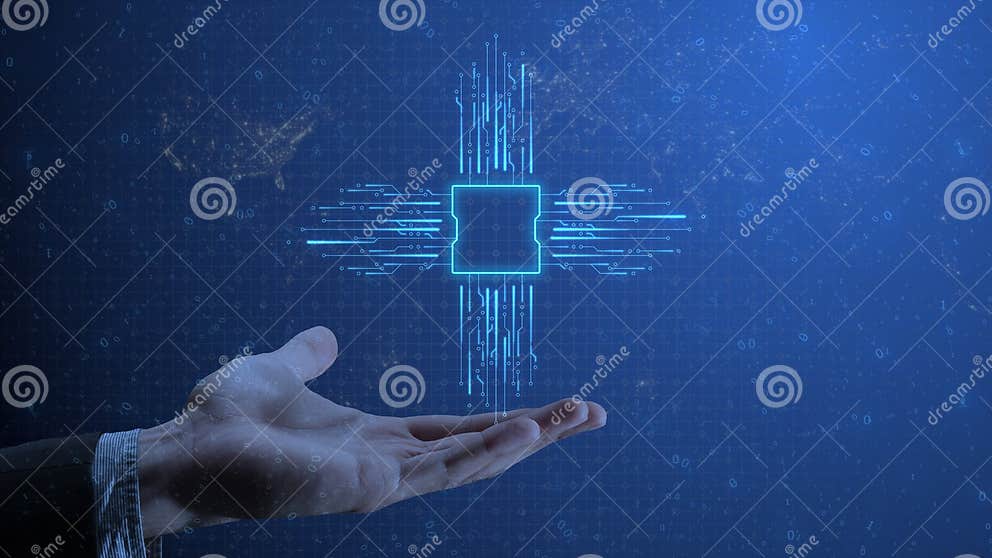 Digital World Map with Coordinate System and Binary Code Numbers Stock ...