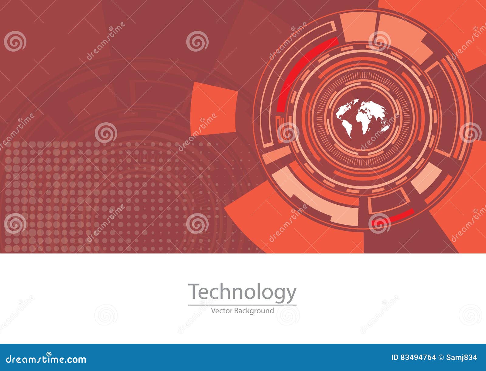 Digital World of Technology Vector Background Stock Vector ...