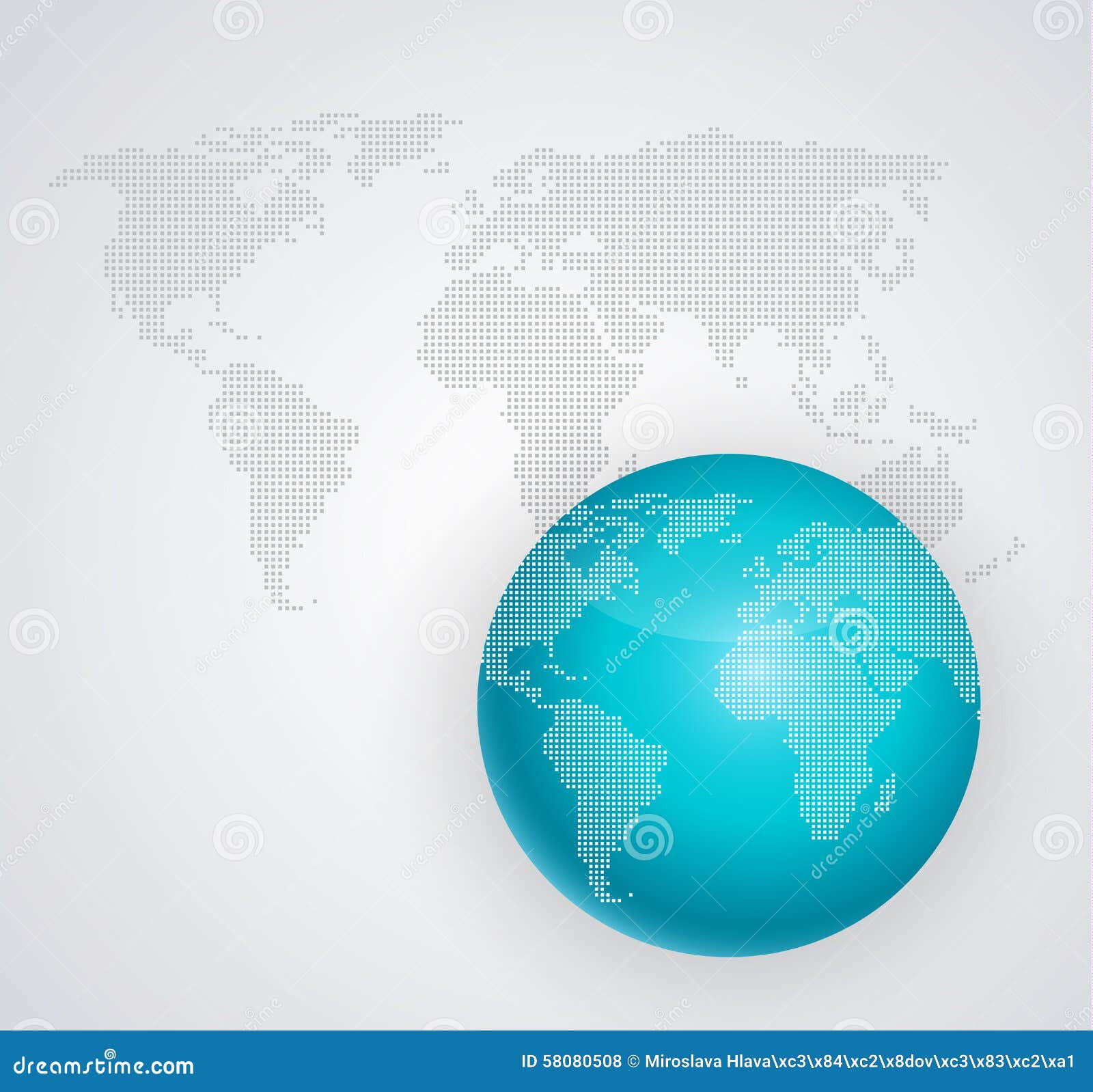 Digital World stock vector. Illustration of international - 58080508