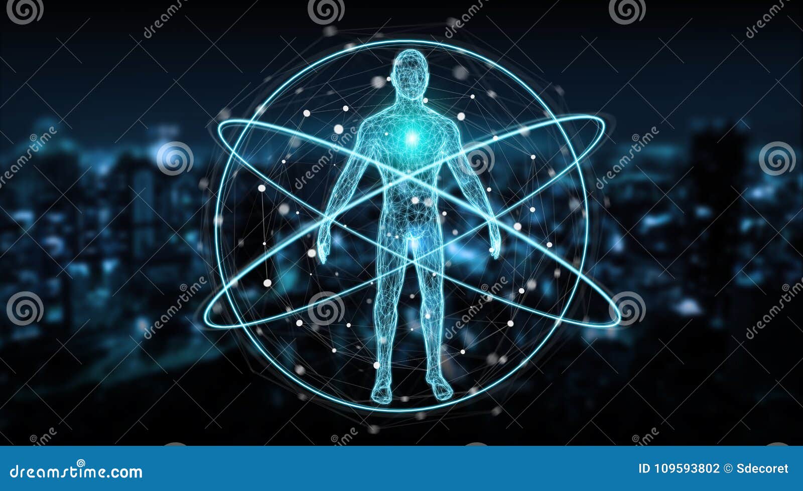 Digital X-ray Human Body Scan Background Interface 3D Rendering Royalty ...