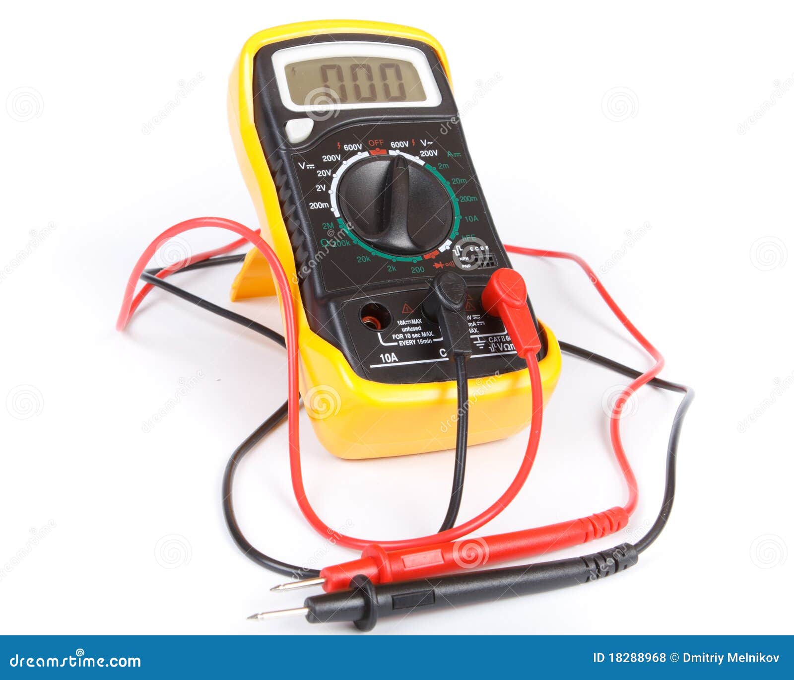 Digital Yellow Multimeter Stock Photography | CartoonDealer.com #18288968
