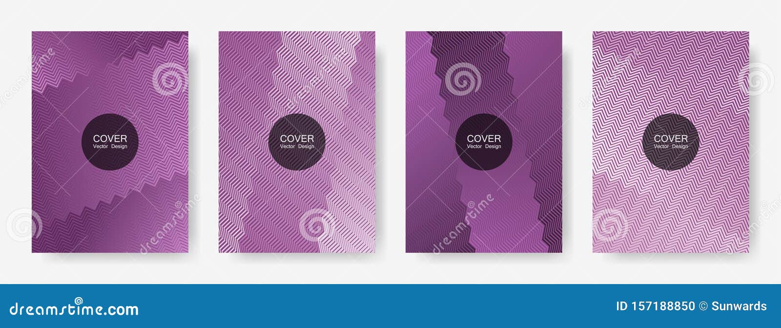 Digital Zig Zag Gradient Line Stripes Composition. Stock Vector ...