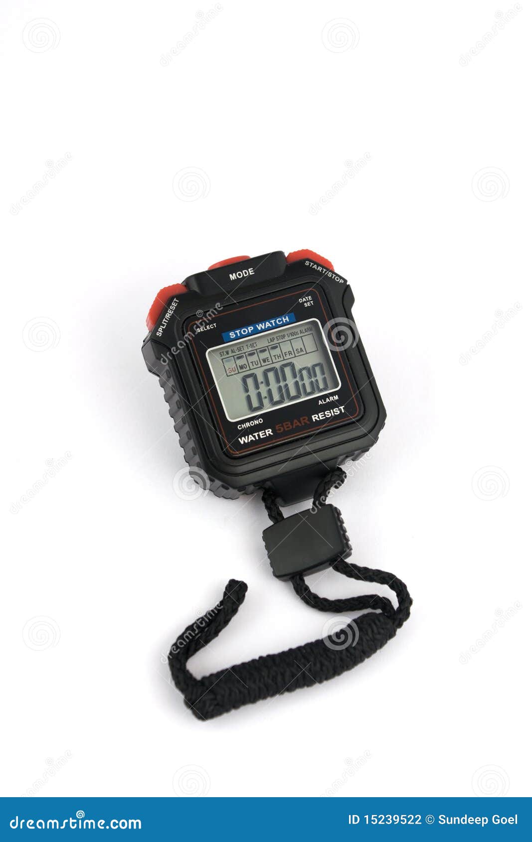 Digitale Chronometer stock foto. Image of tijd, geschiktheid - 15239522