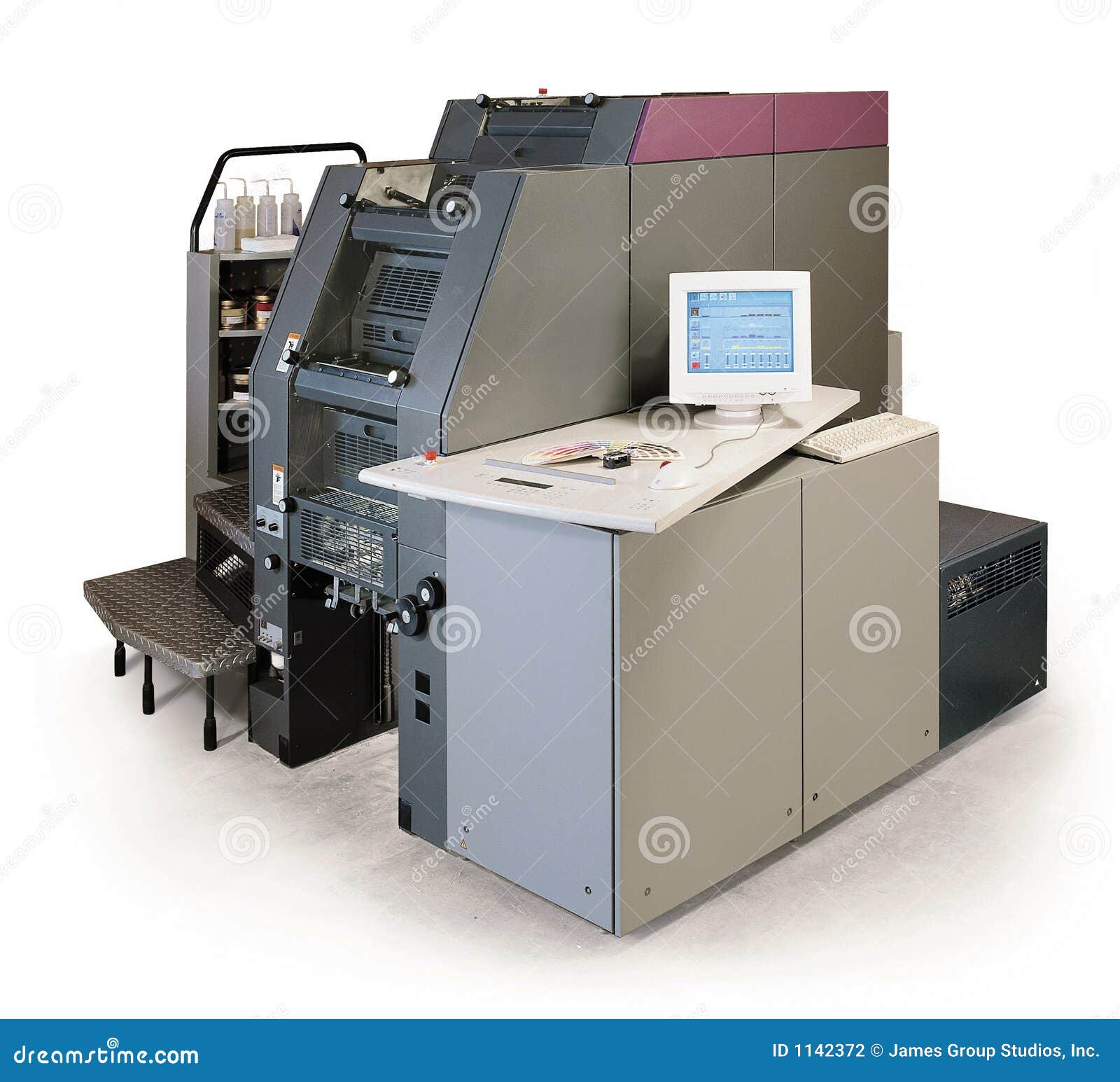 Digitale drukpers stock foto. Image of pers, snelheid - 1142372