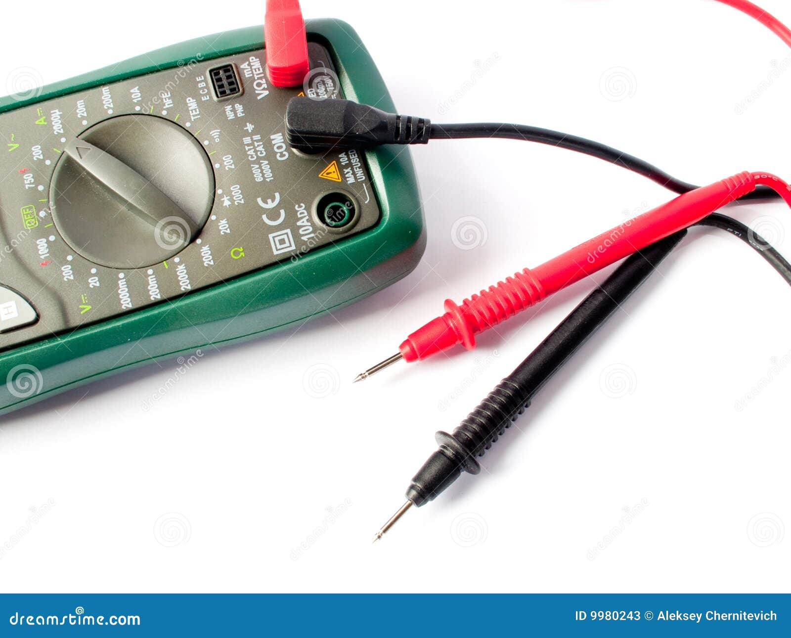 Digitale Multimeter Elektro Metende Apparatuur Stock Afbeelding - Image ...