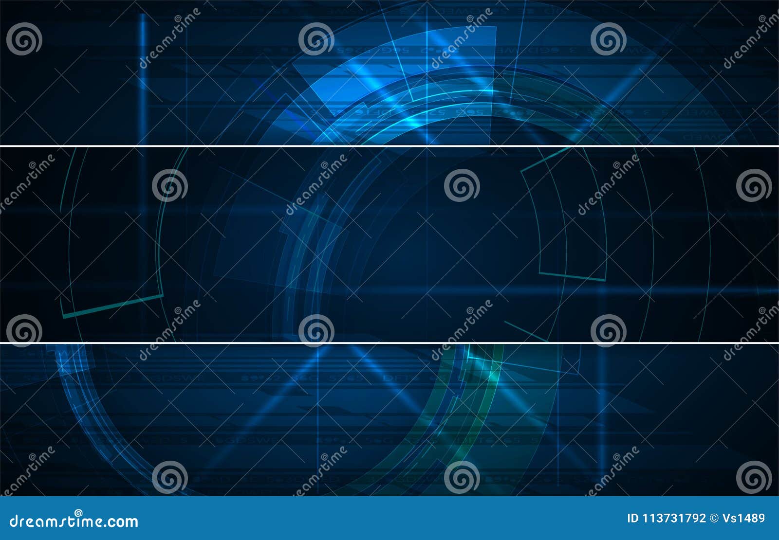 Digitale Technologiewereld Bedrijfs Virtueel Concept Vector Backg ...