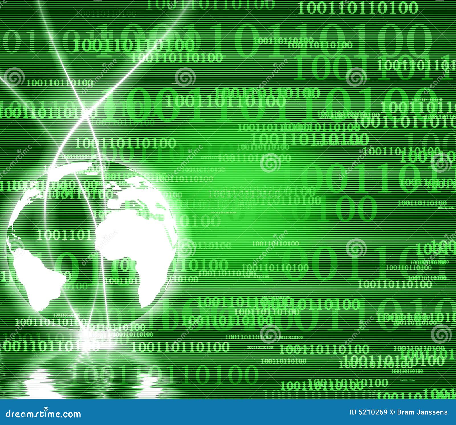 Digitale wereld stock illustratie. Illustration of behang - 5210269