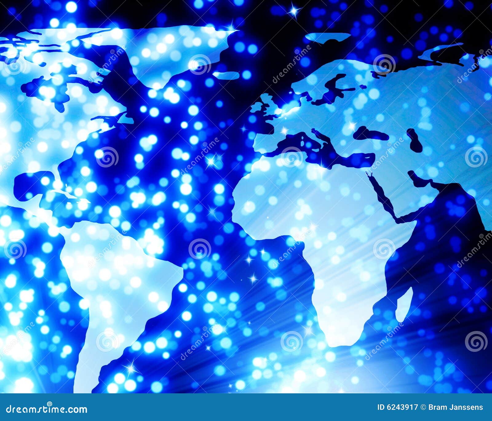 Digitale wereld stock illustratie. Illustration of vezel - 6243917