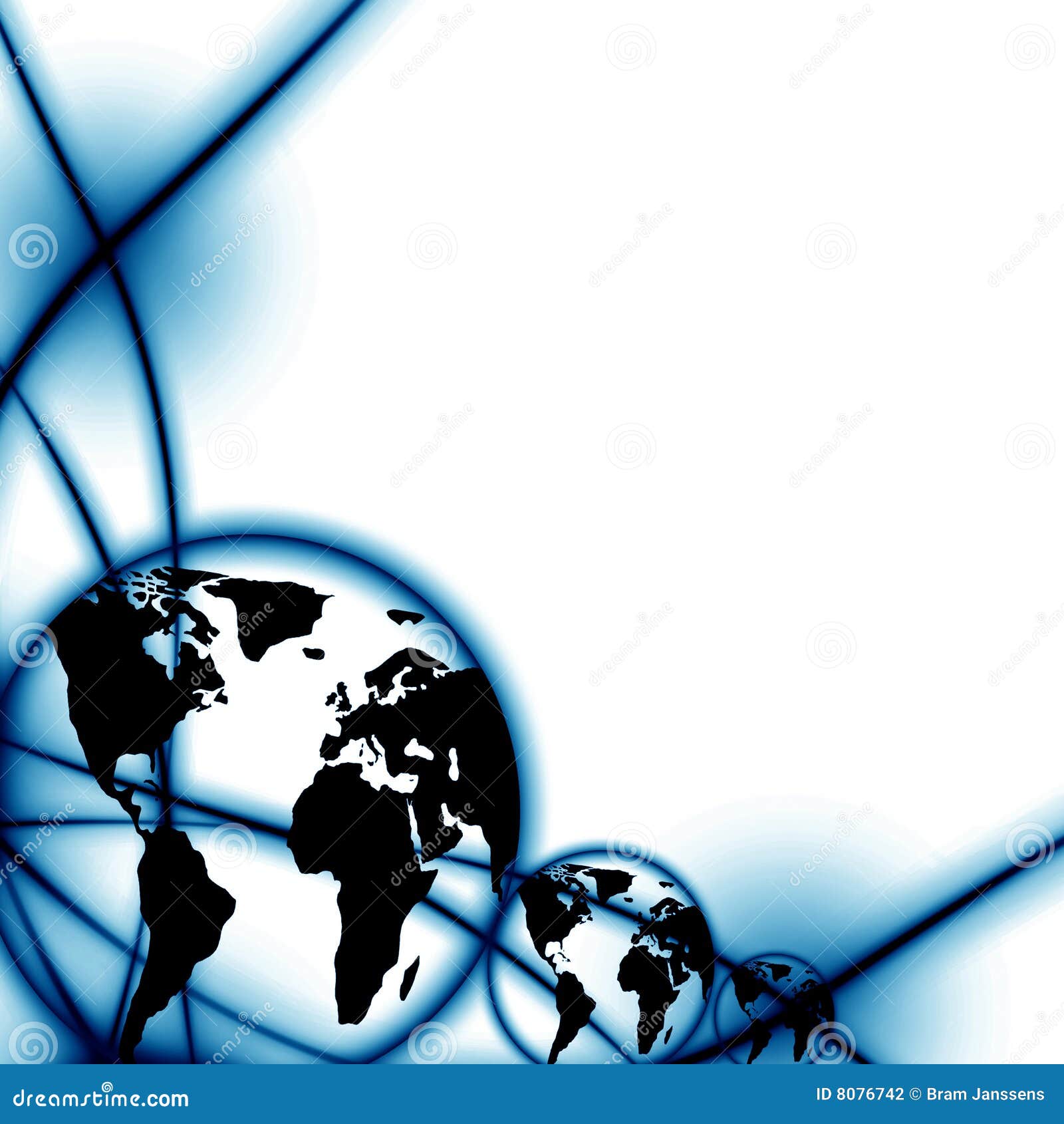 Digitale wereld stock illustratie. Illustration of lijnen - 8076742