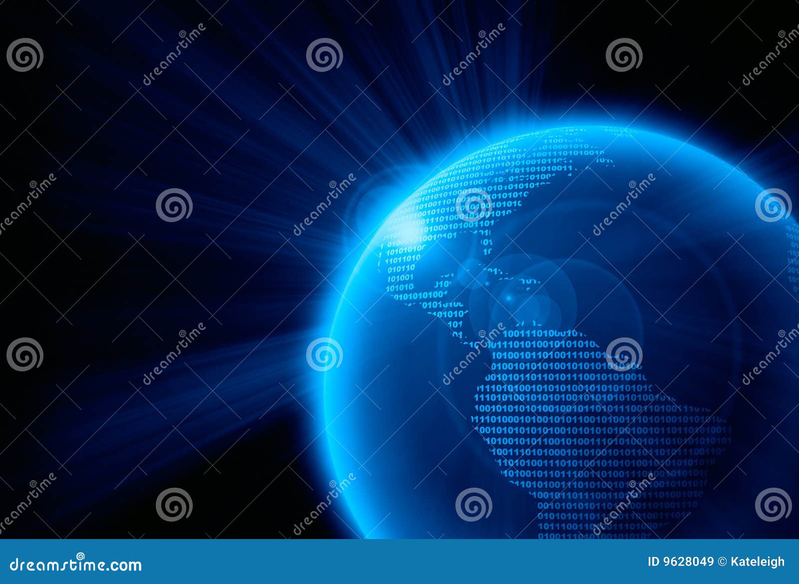 Digitale Wereld stock illustratie. Illustration of glans - 9628049