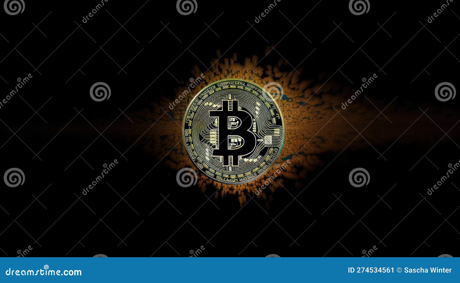 Digitales Gold : Eine Bitcoin-Tapete Stock Abbildung - Illustration von ... Digitales Gold : Eine Bitcoin-Tapete Stock Abbildung - Illustration von ...