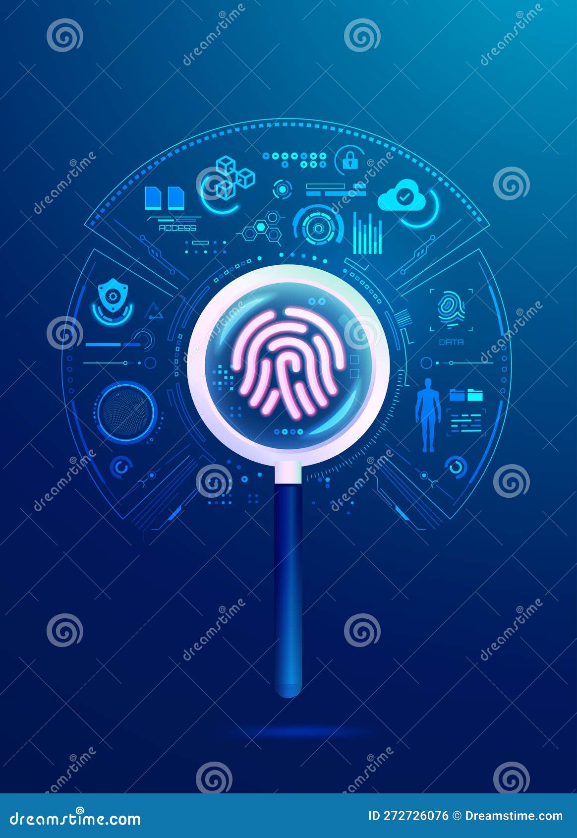 Forensics Elements Vector Icons Set | CartoonDealer.com #129708290