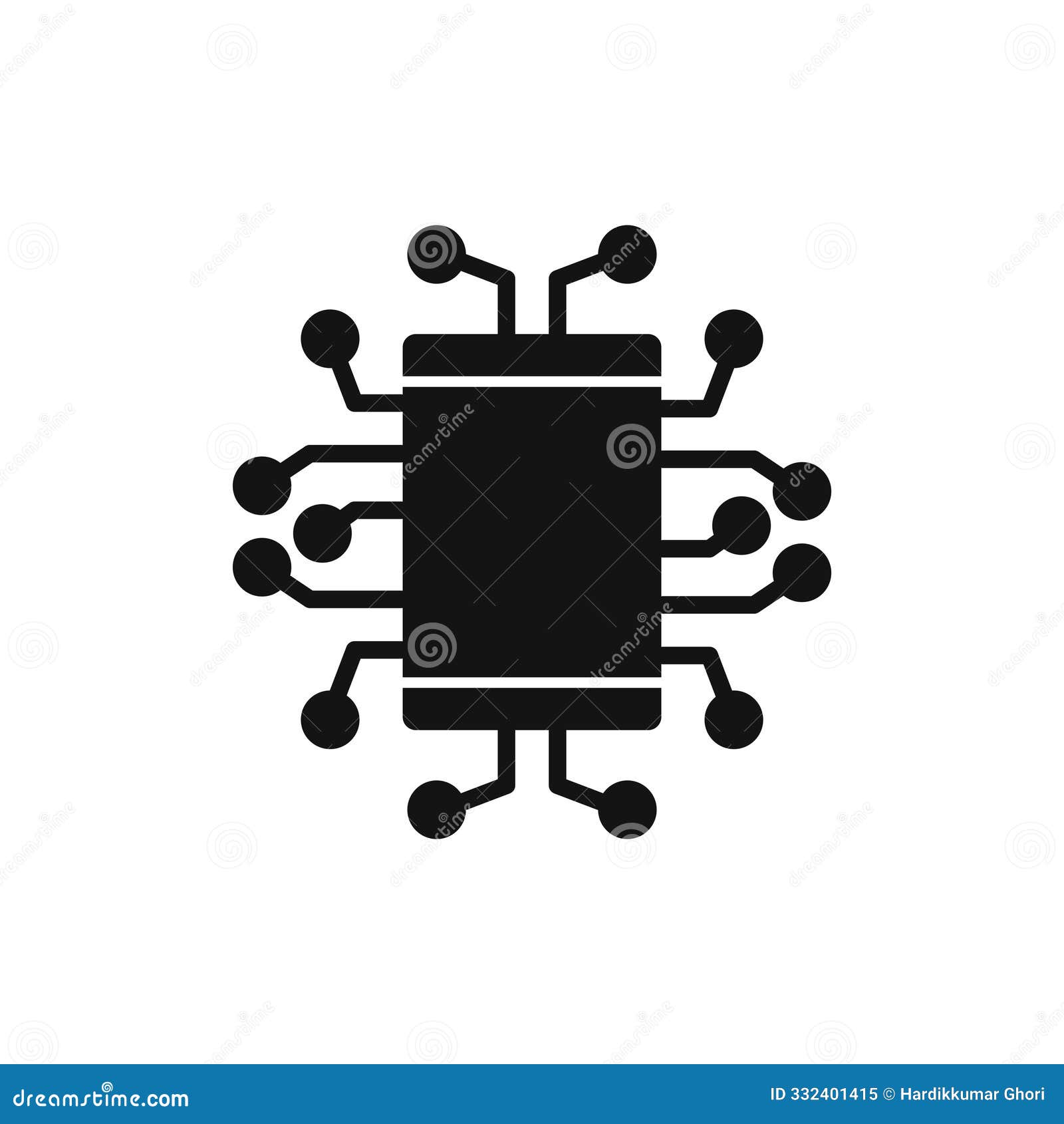 Digitalisation Icon Symbol on White Background Stock Illustration ...