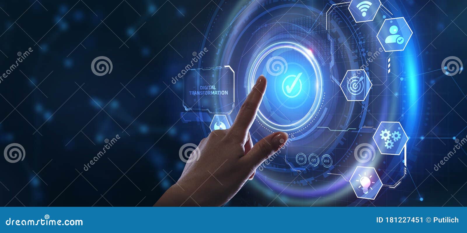 Digitalisering Van Bedrijfsprocessen En Moderne Technologie. Digitale ...