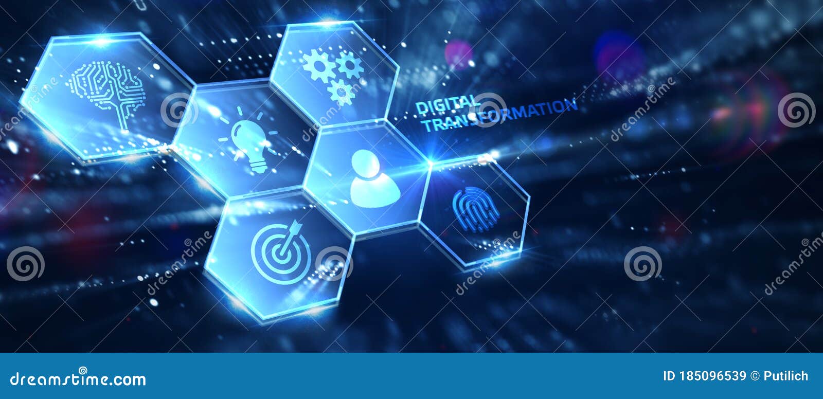 Digitalisering Van Bedrijfsprocessen En Moderne Technologie. Digitale ...