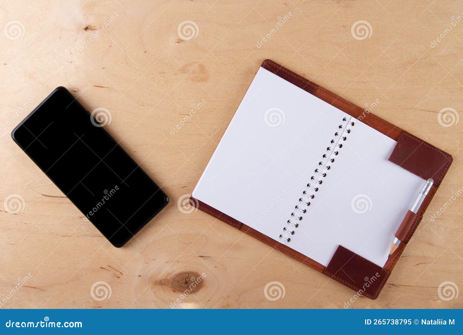 Digitalization Concept. Paper Notebook Vs Smartphone Stock Image ...