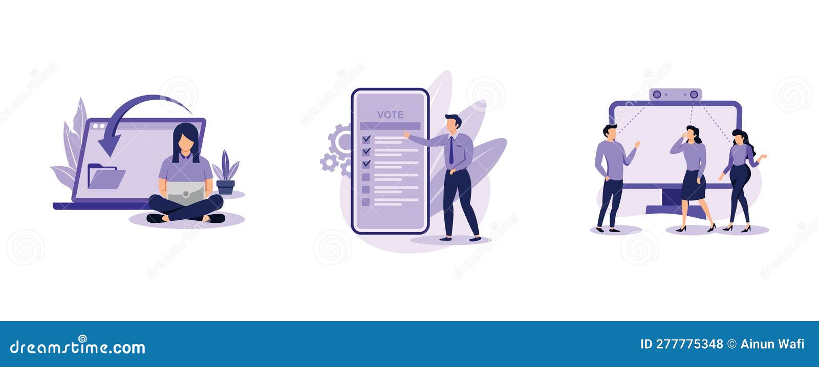 Digitalization. Digital Transformation, Electronic Voting, People ...