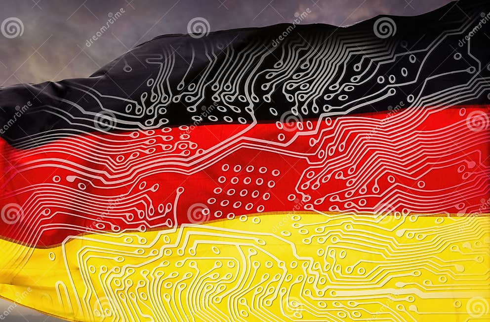 Digitalization of Germany stock photo. Image of high - 145662394