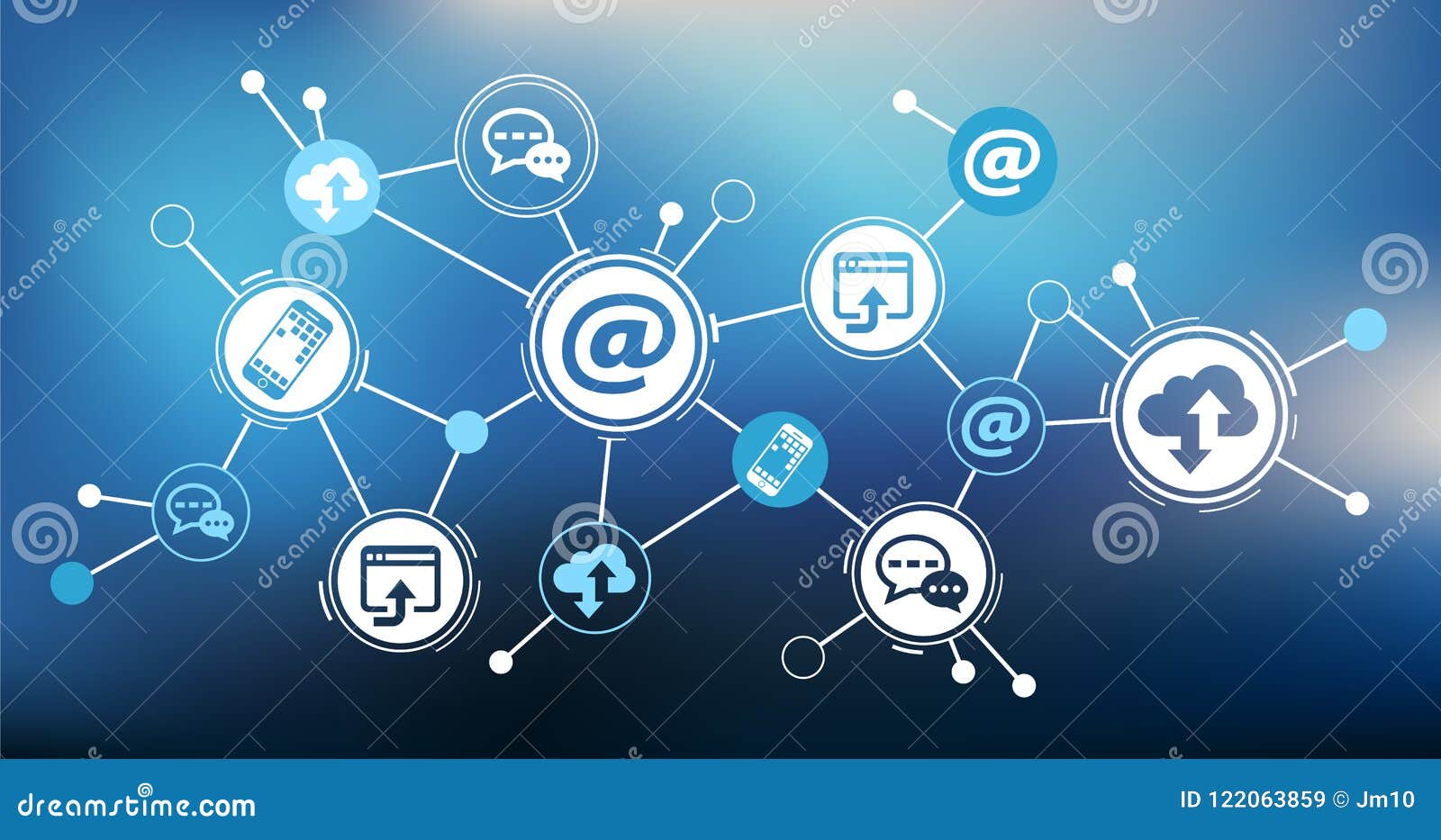 Digitalization and Mobile Communication Concept - Illustration Stock ... Digitalization and Mobile Communication Concept - Illustration Stock ...