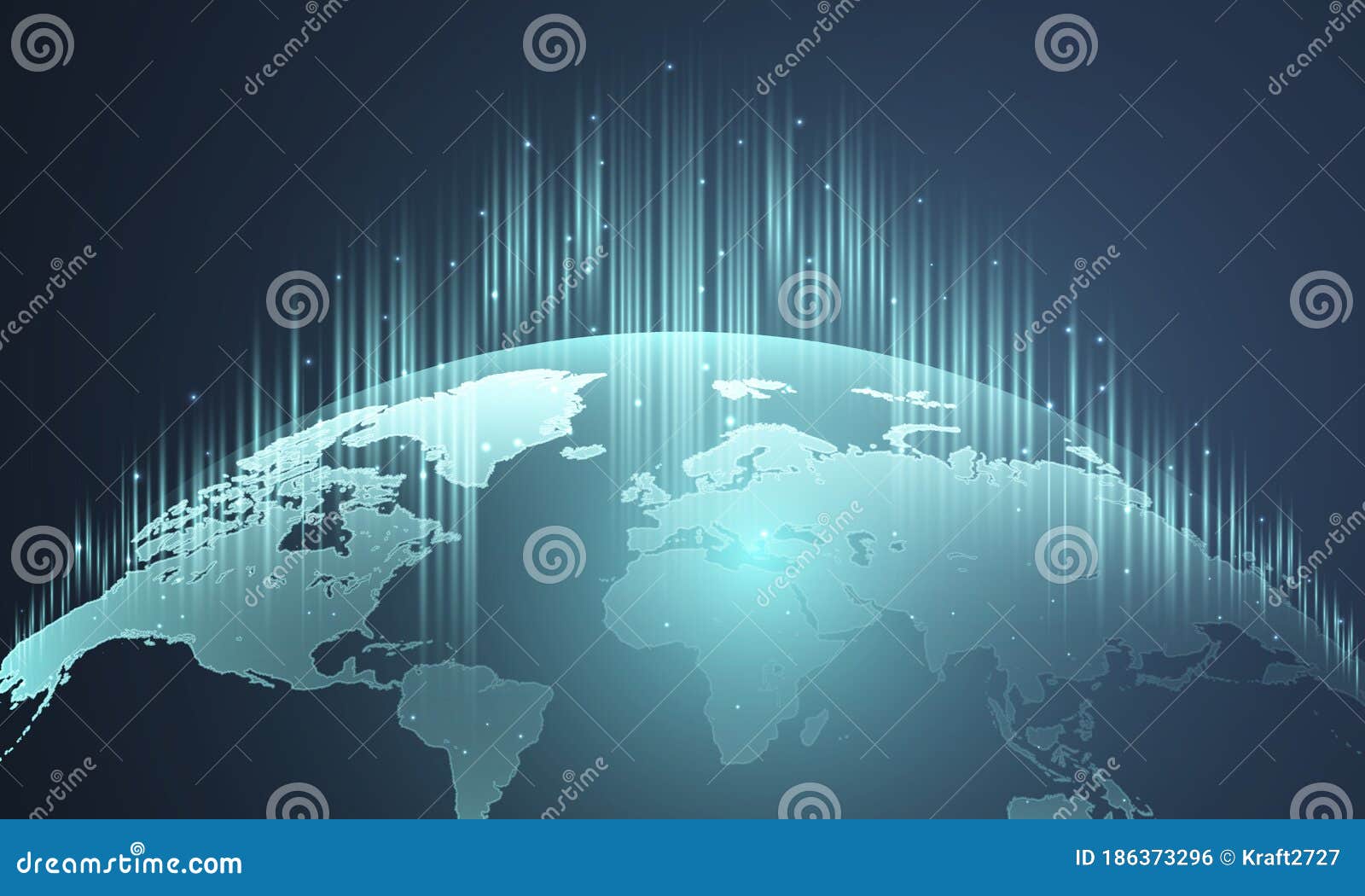 Digitalization Planet Earth Stock Vector - Illustration of exchange ...