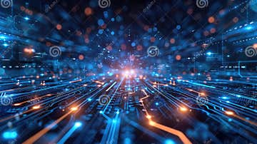 Digitalization Processor System or Neural Networks for Artificial Intelligence, High-tech, Ai ...