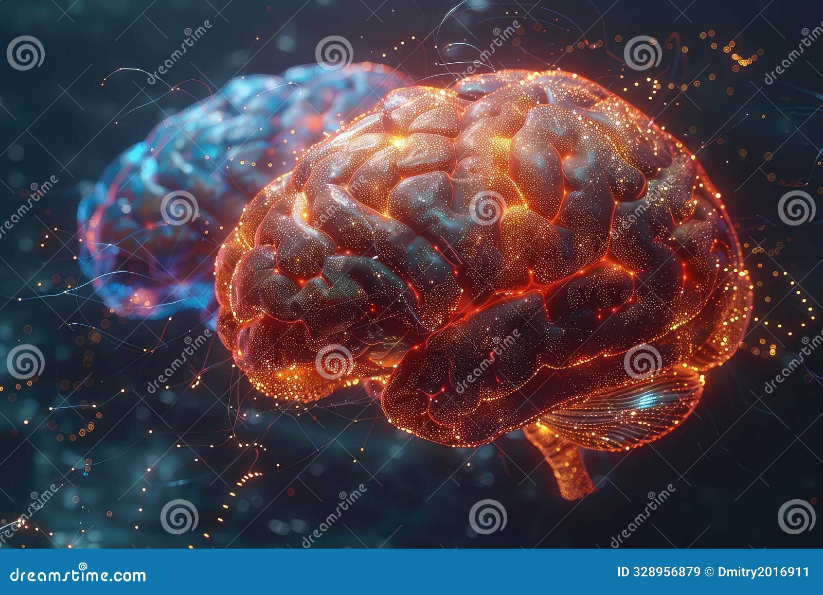 Digitalization of Thinking and Automation of Brain Function. Stock ...