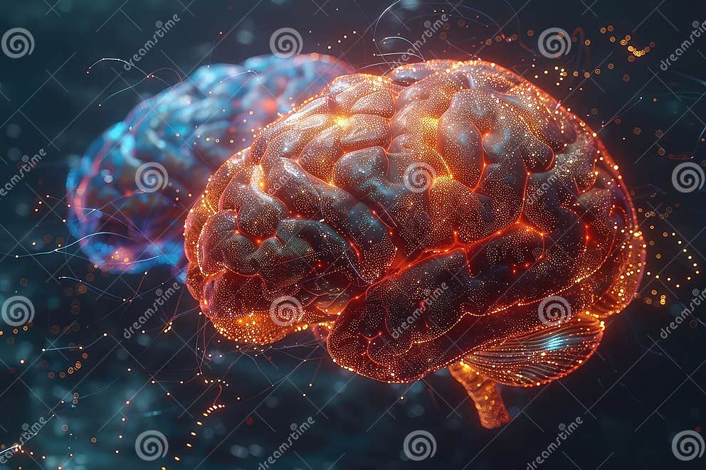 Digitalization of Thinking and Automation of Brain Function. Stock ...