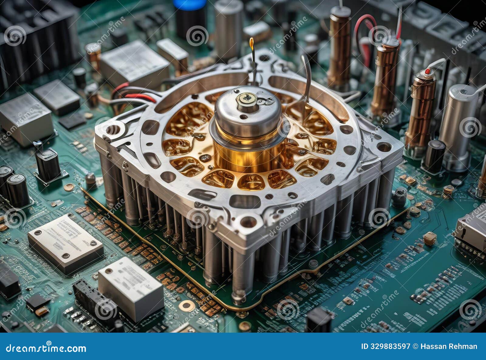 Digitalized Oil Pump on Graphical Motherboard Interface Stock ...