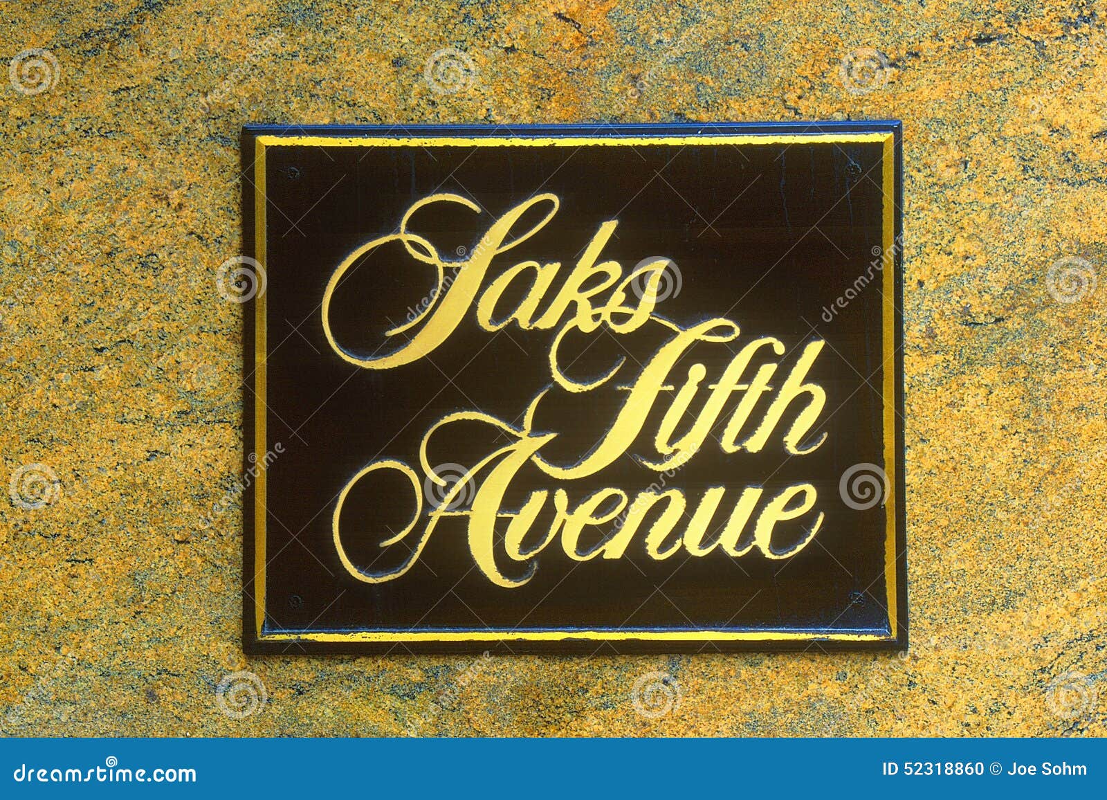 Digitally Altered Image of Saks Fifth Avenue Sign Editorial Image ...