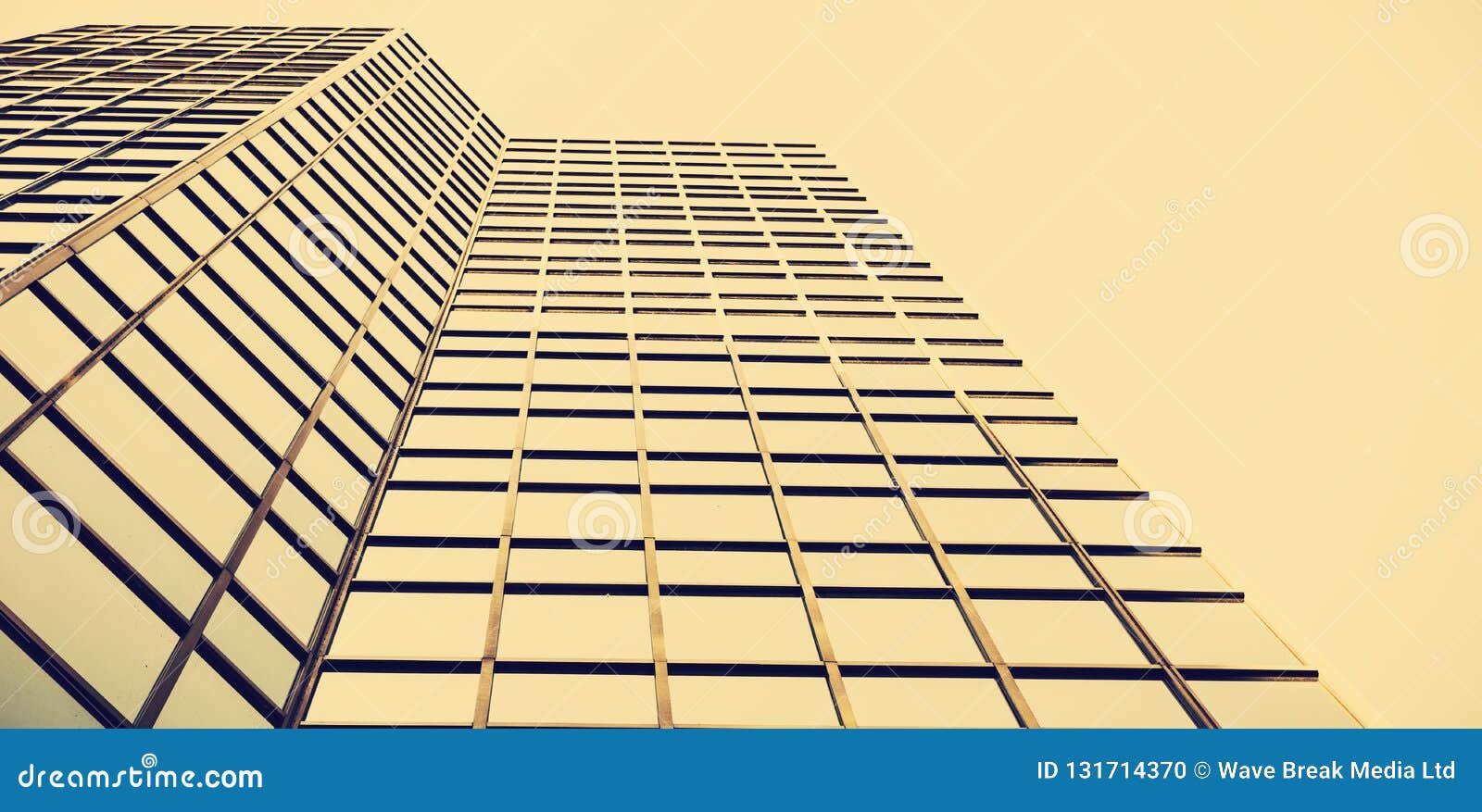Low Angle Close-up View of Office Building Stock Photo - Image of ...