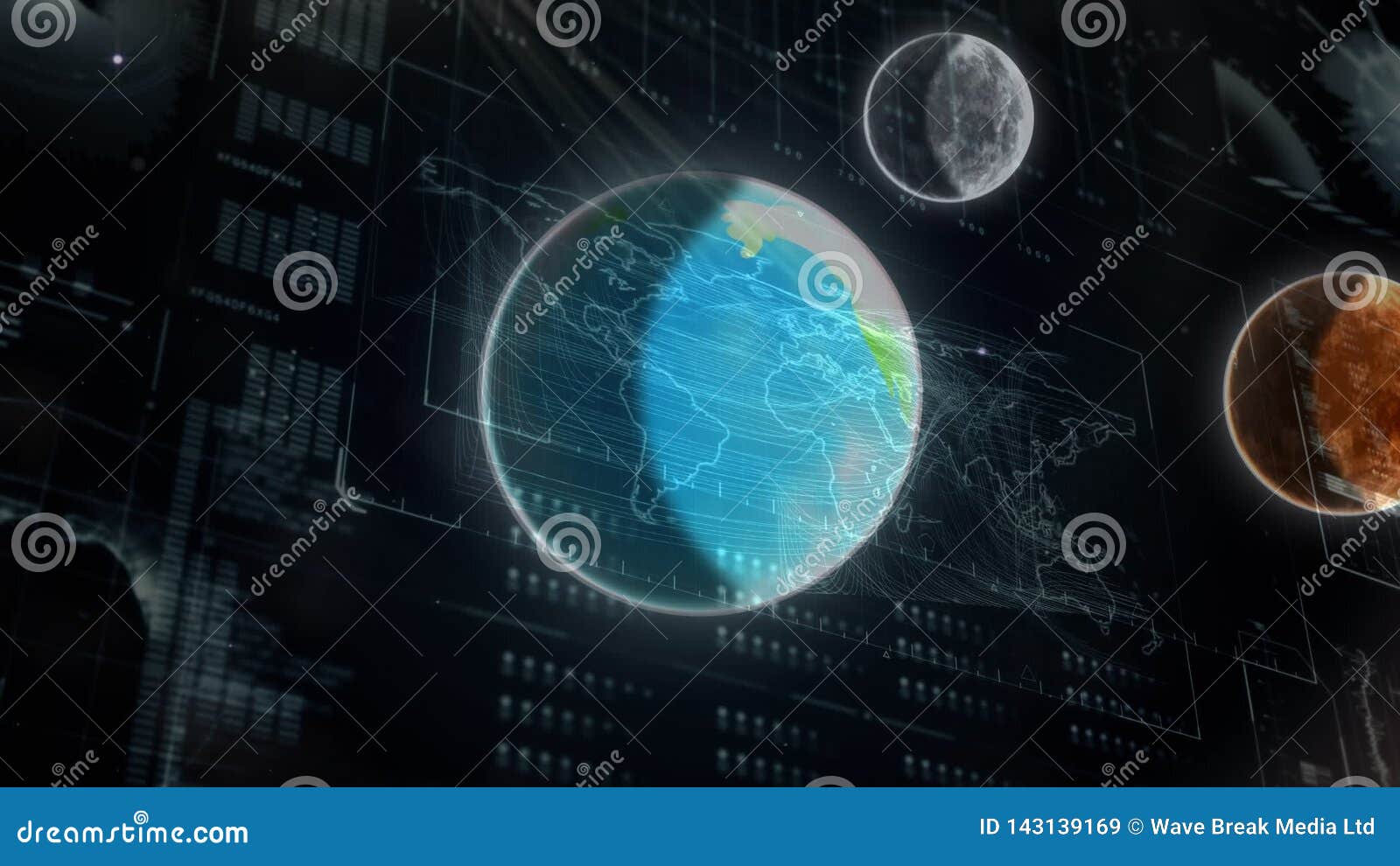 Animated Moving Planets