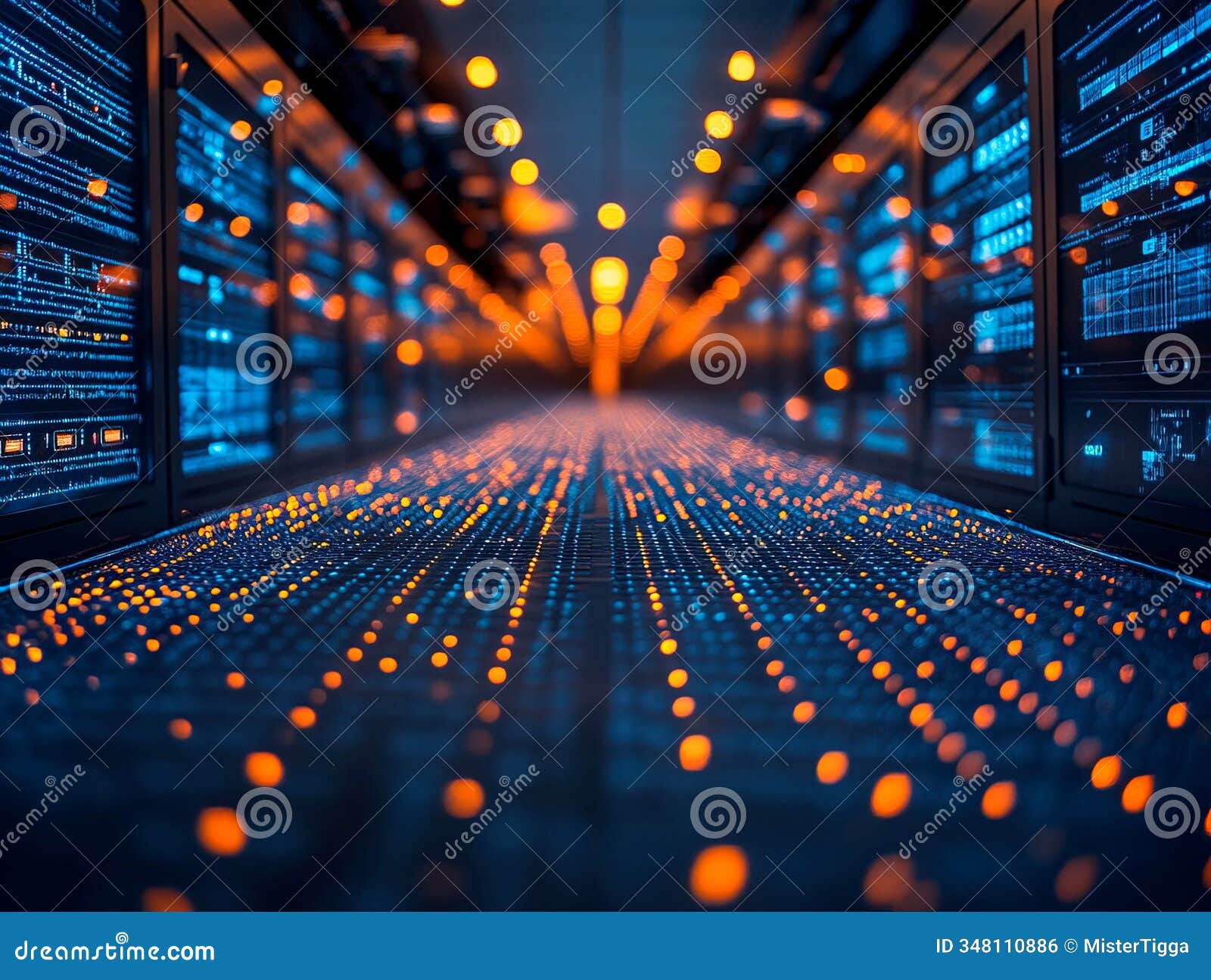 Well Lit Server Room For Efficient Operations Royalty-Free Stock Image ...