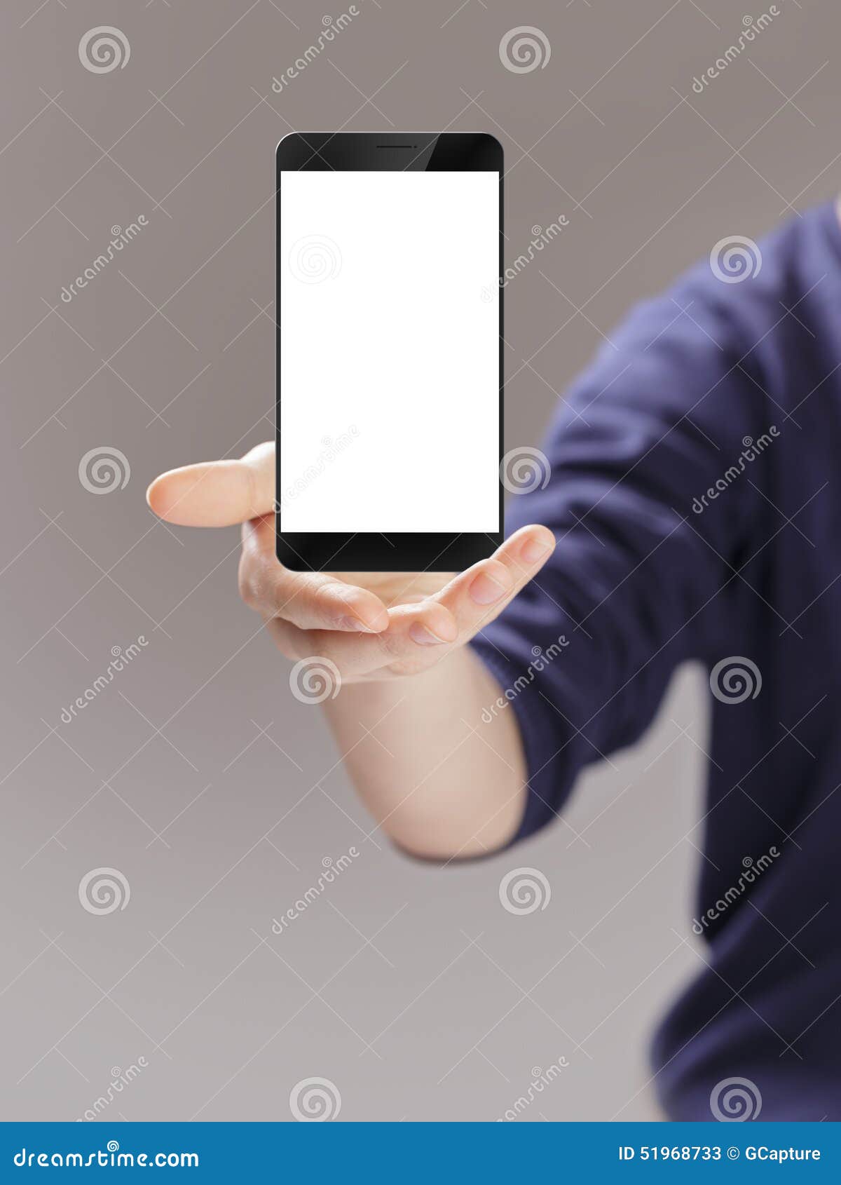 Digitally Created Generic Smartphone with Blank Stock Image - Image of ...