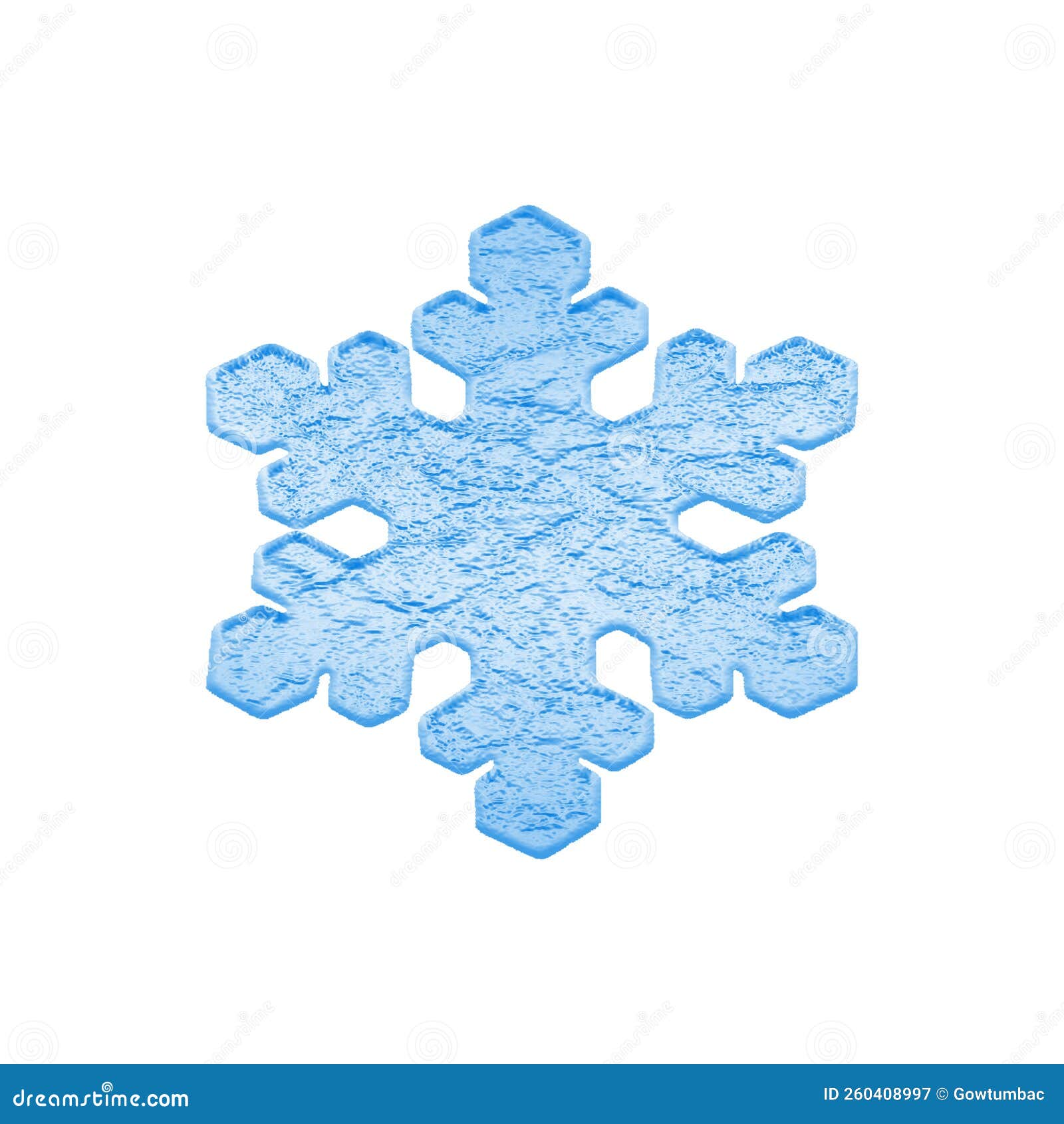 High Resolution Digital Image of Blue Christmas Snowflake Isolated on ...