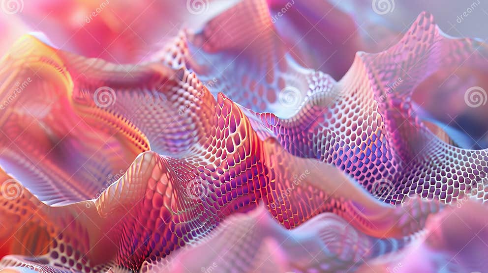 Digitally Created Surface with Abstract Formations Resembling Shedding ...