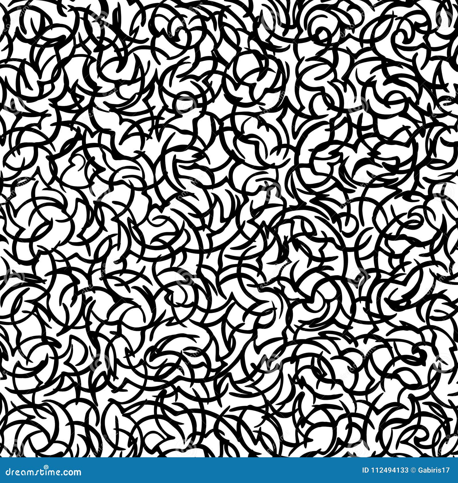 Freehand Paths, Curving Marker Lines Based Modern, Solid Black Marks ...