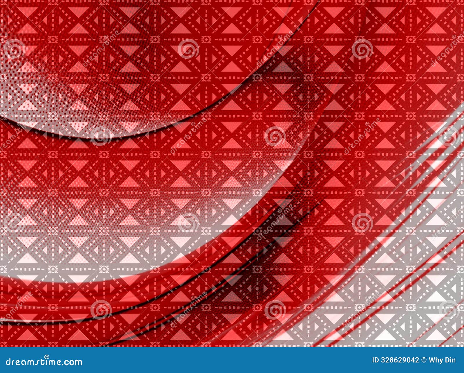 A Digitally Generated Abstract Design Featuring Red Geometric Patterns ...