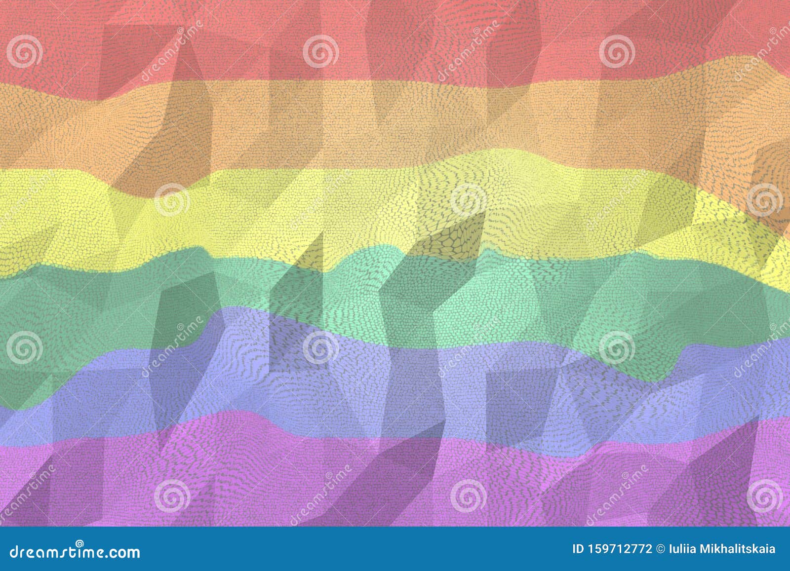 Digitally Generated Abstract Lgbt Rainbow Colored Background Stock ...