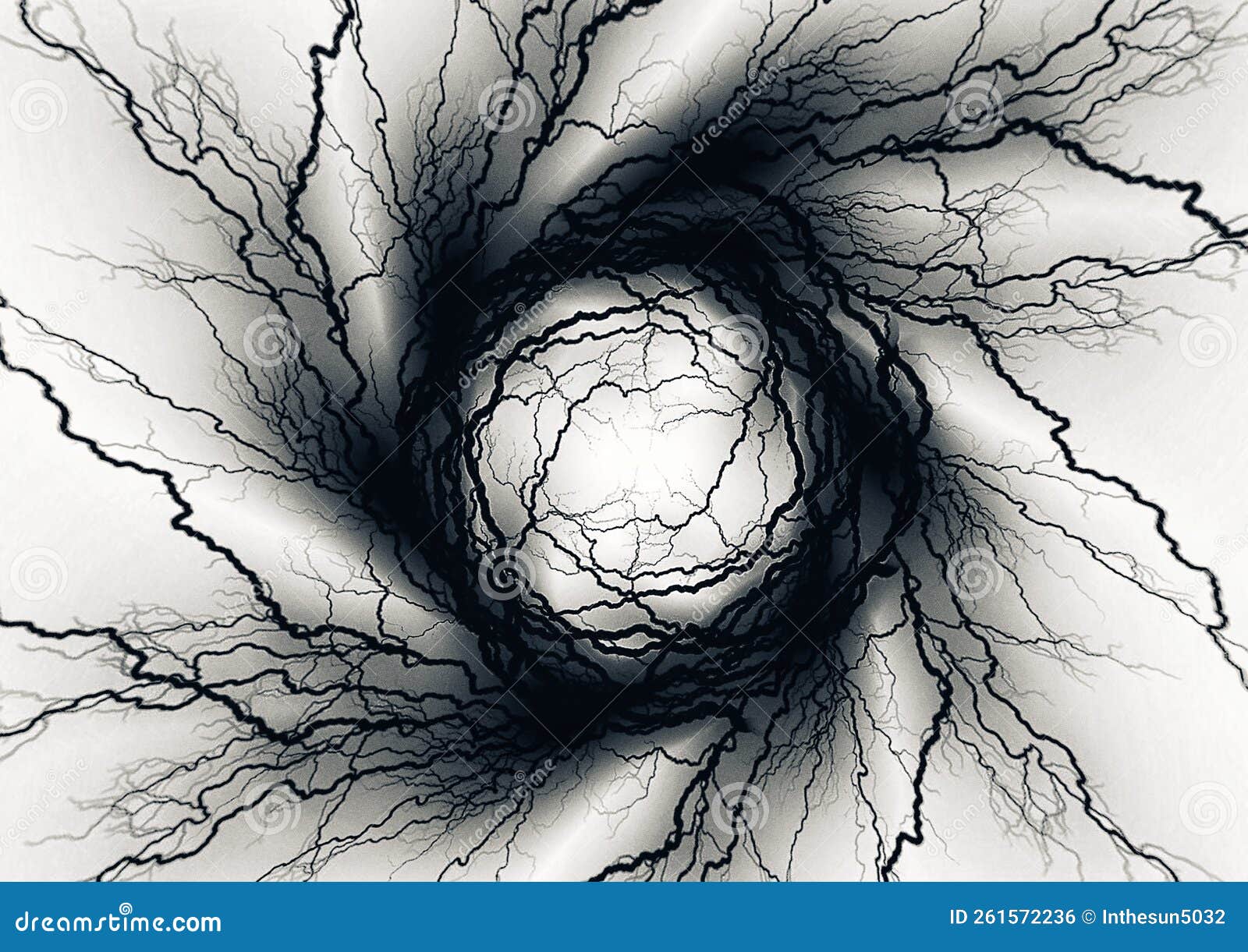 Abstract Lightning Bolt Lighting Up the Darkness in a Storm Concept ...