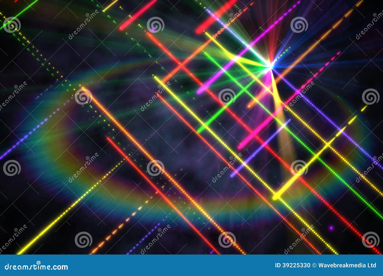 Digitally Generated Disco Laser Background Stock Illustration ...