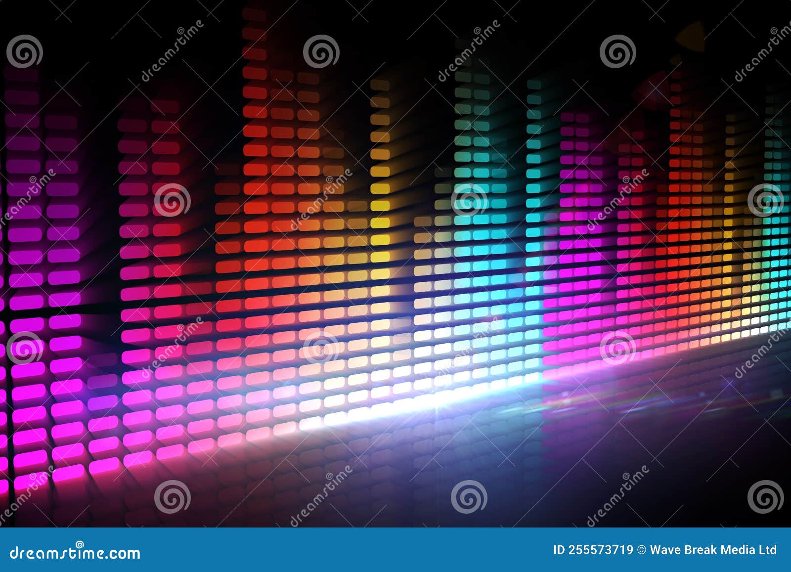 Digitally Generated Disco Light Design Stock Illustration ...