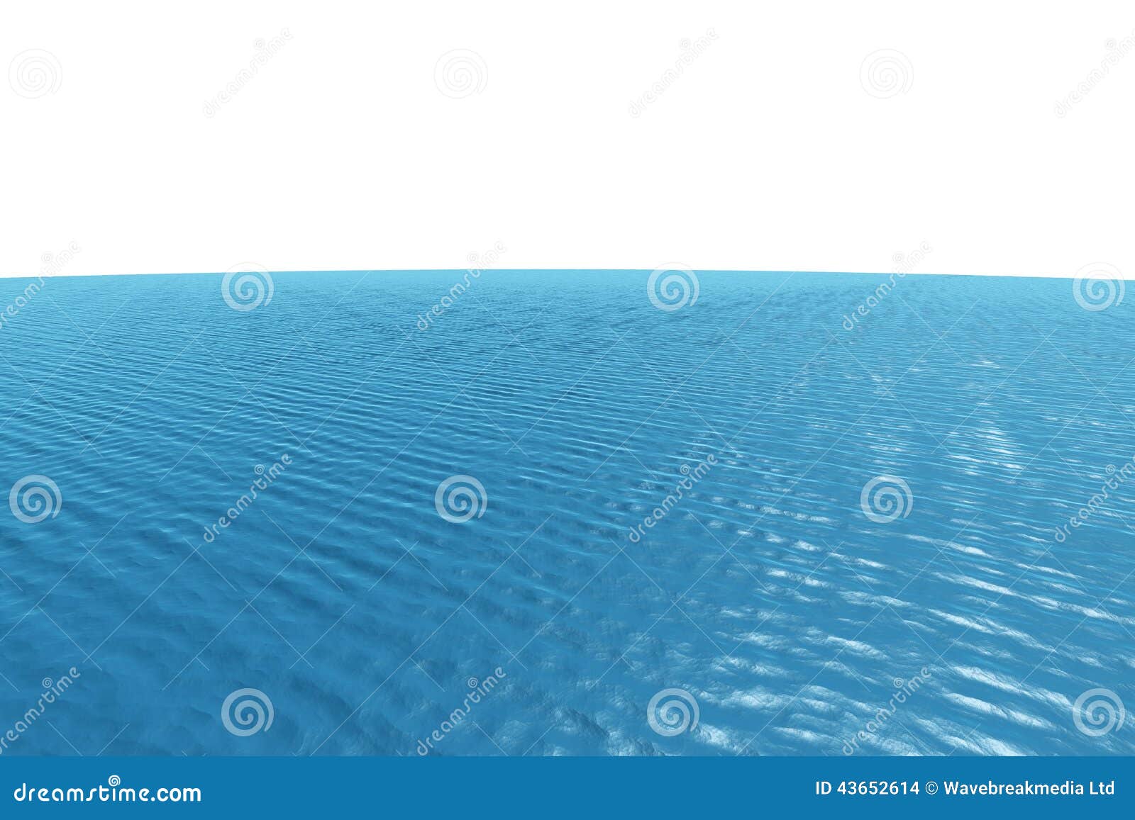 Digitally Generated Graphic Blue Ocean Stock Illustration ...