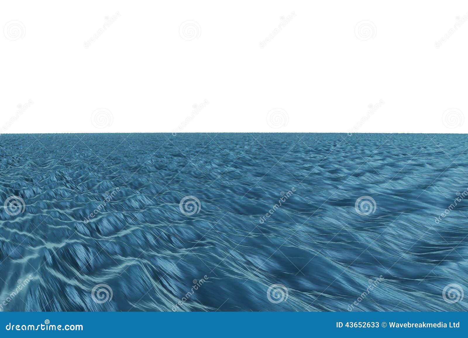 Digitally Generated Graphic Blue Ocean Stock Illustration ...